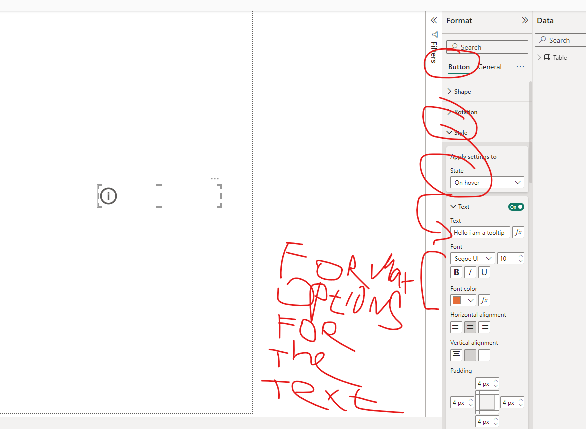 Solved: Tooltip for image/button with rich text formatting ...