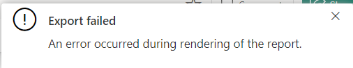 Export failed An error occurred during rendering o... - Microsoft ...