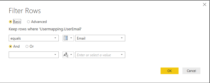 Solved: Input text option to enter user ID to display only ...