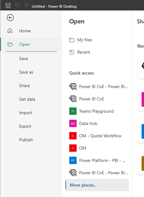 Share your thoughts on the new Power BI Home in De... - Microsoft ...