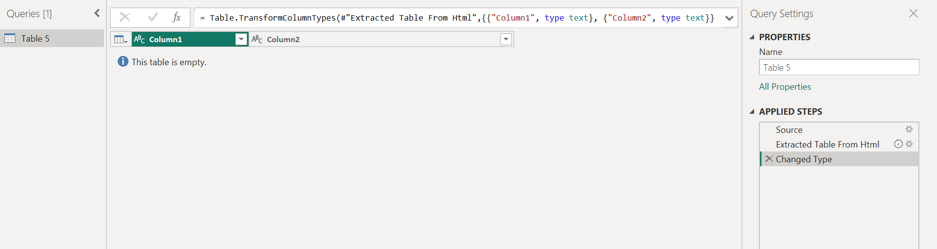 Power BI Desktop Table is empty - Microsoft Fabric Community