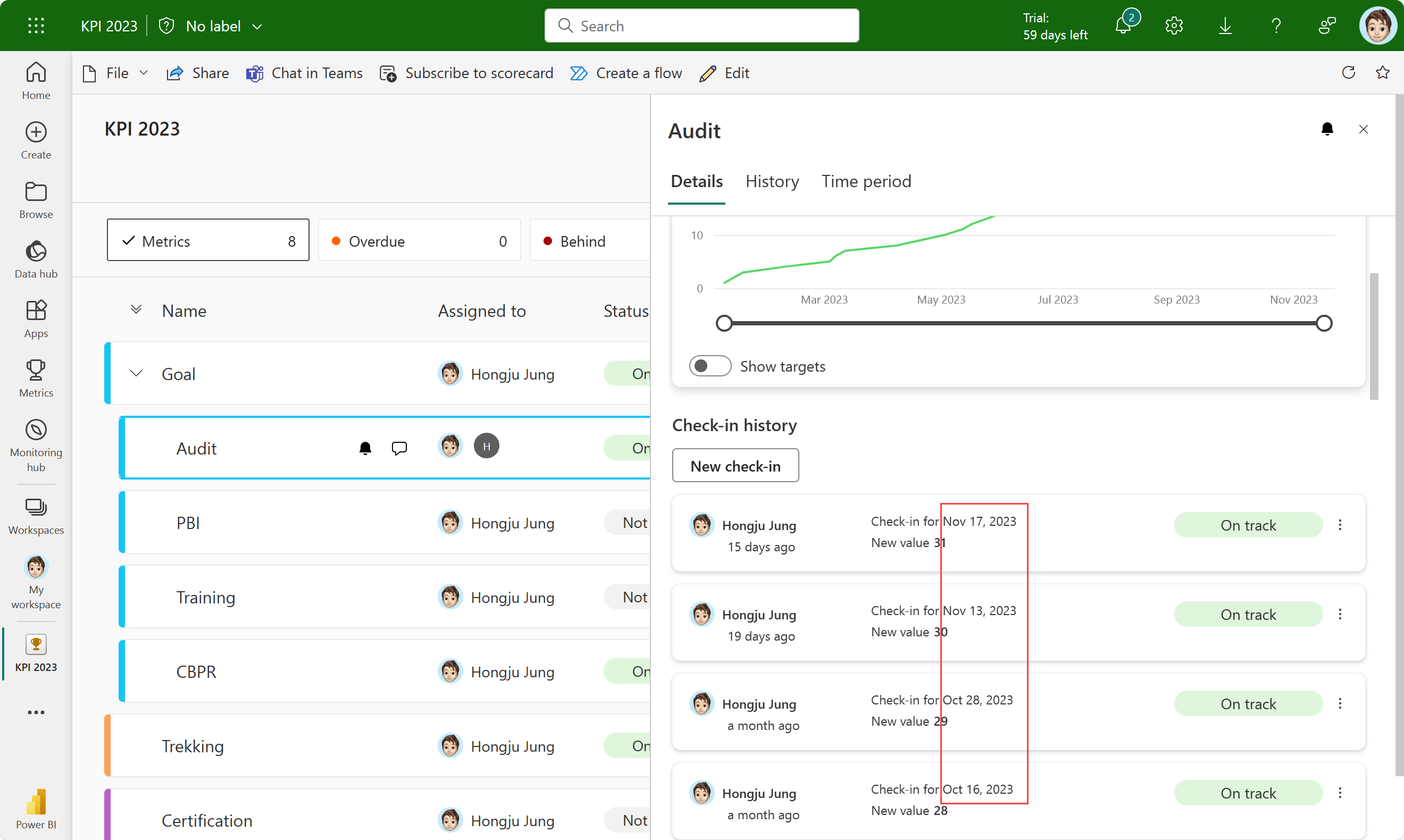 A Typo for date format in the metric history (in K... - Microsoft ...