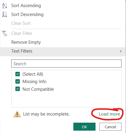 Power BI Query Freezes at 14.3 Mb loaded during "A... - Microsoft ...