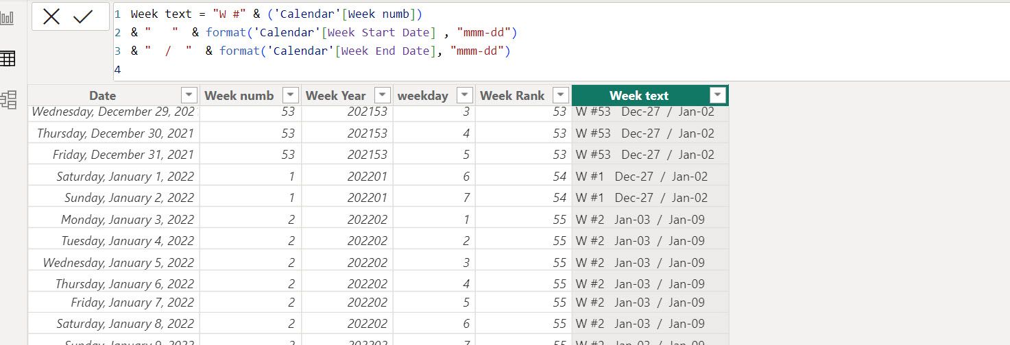 Solved: Week definition due to the end and start of the ye ...