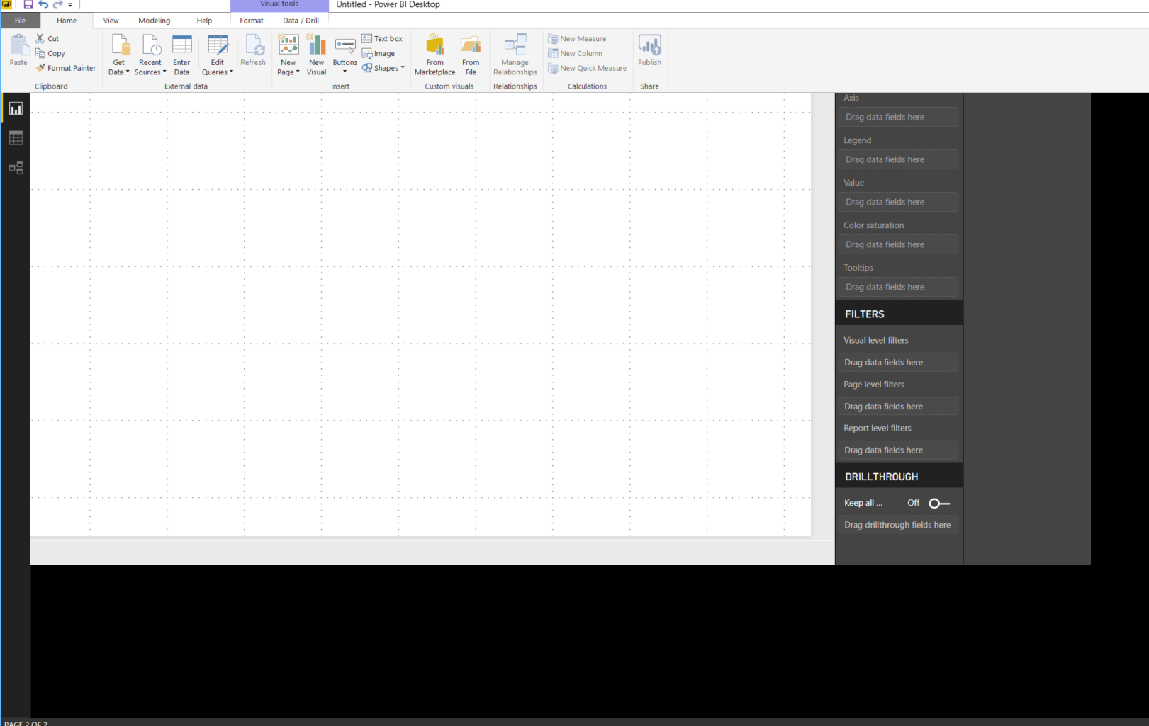 PowerBI desktop Report page not fully visible on s... - Microsoft ...