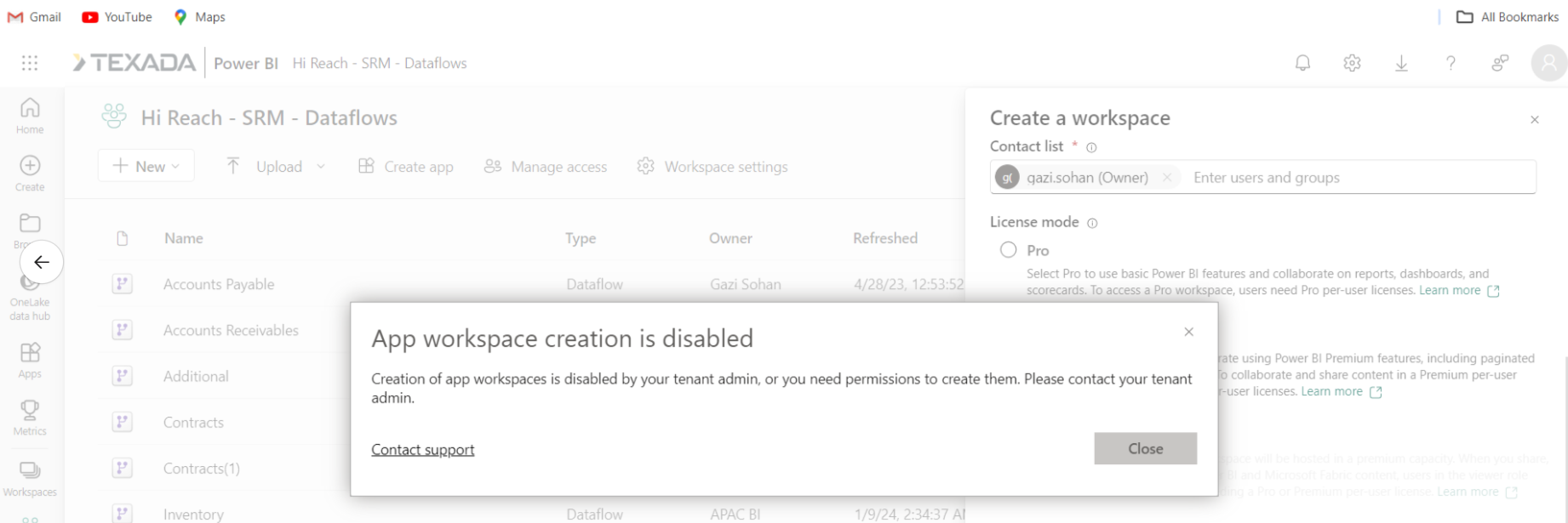 I have Premium Per User License and admin access s... - Microsoft ...