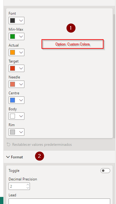 Solved: Percentage dial gauge in colours - Microsoft Fabric Community