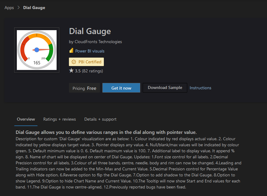 Percentage dial gauge in colours - Microsoft Fabric Community