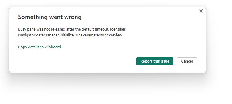 Adobe analytics connector not loading data. Has er... - Microsoft Fabric Community