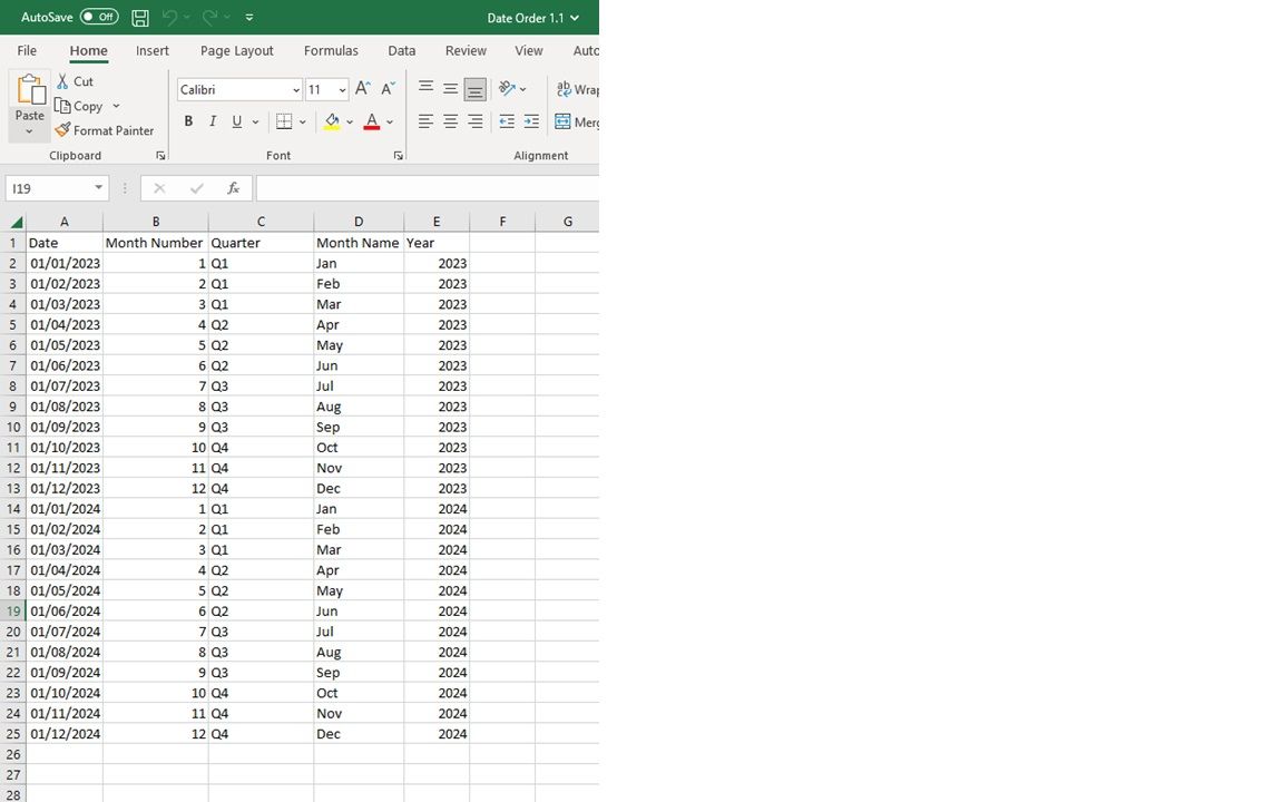 Rolling 12 Month Column Chart - How To Have Months... - Microsoft ...