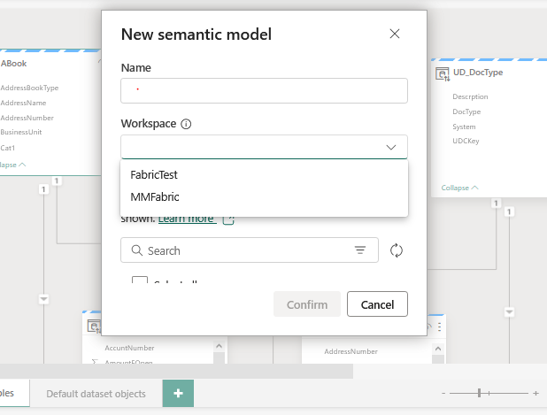 Solved: New Semantic Model - Microsoft Fabric Community