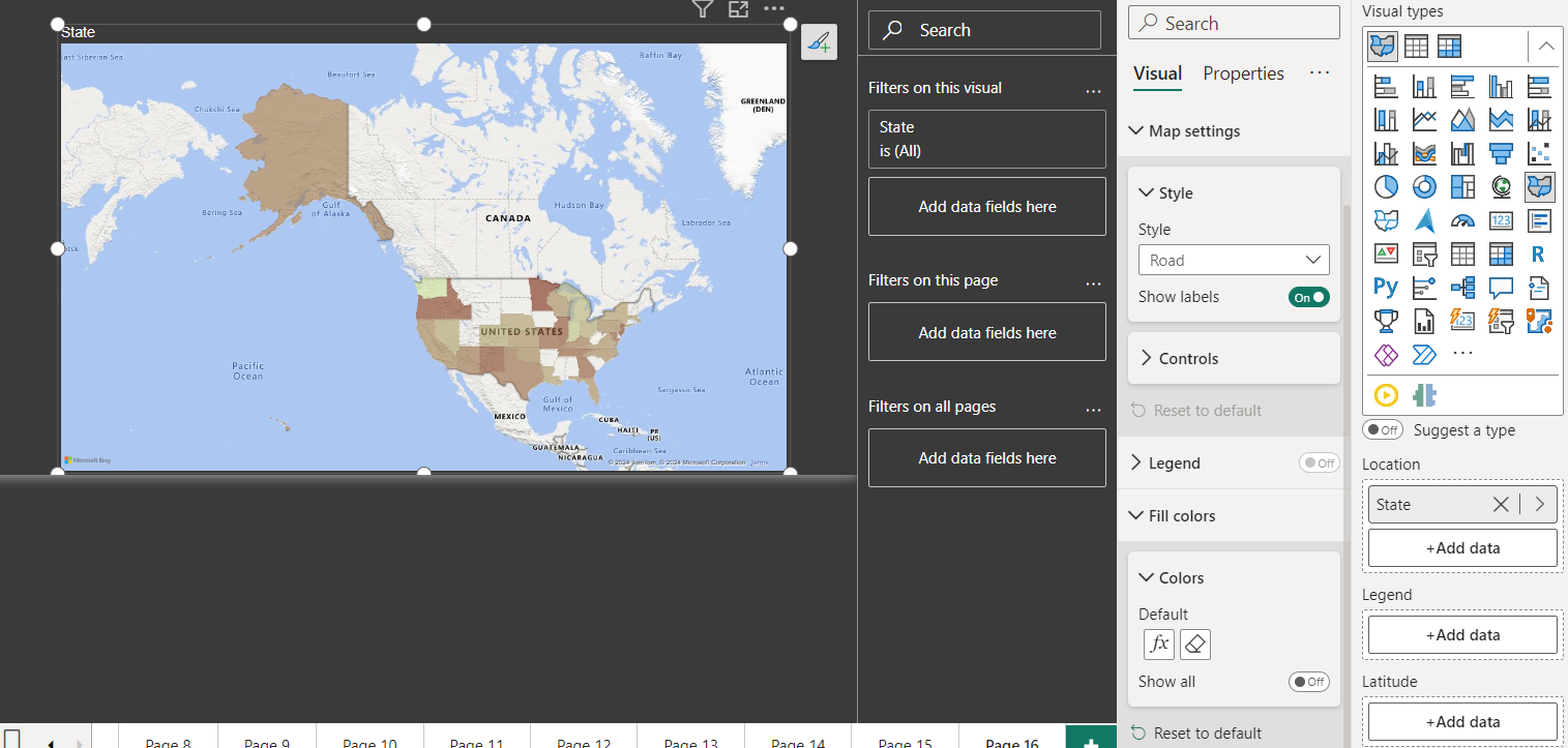 Filled Maps, how to get locations with null value ... - Microsoft ...