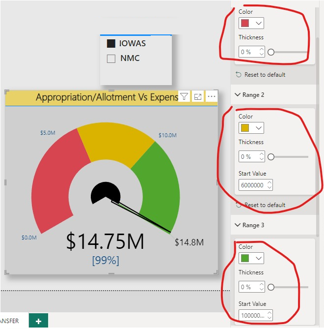 Changing Colour range for Diffrent Entity on Tacho... - Microsoft ...