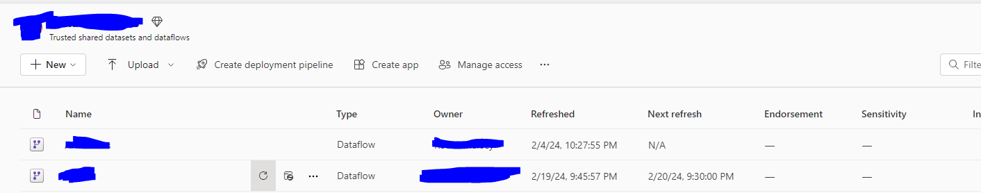 Cannot Edit or Manual Refresh Dataflow - Microsoft Fabric Community