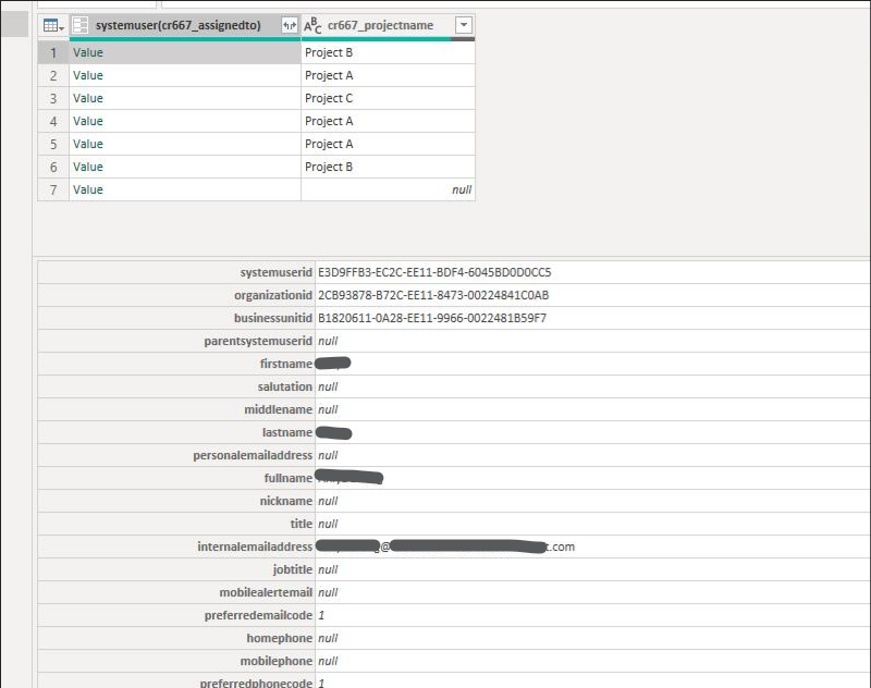 Solved: PowerBI Connected to Dataverse, using CreatedBy fi... - Microsoft Fabric Community