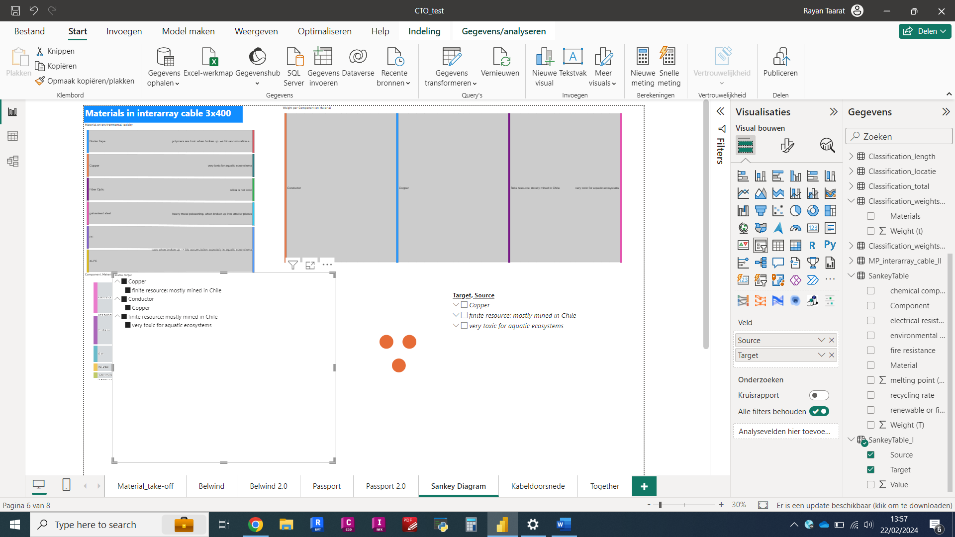 Interaction between multilevel Sankey Diagram and ... - Microsoft ...