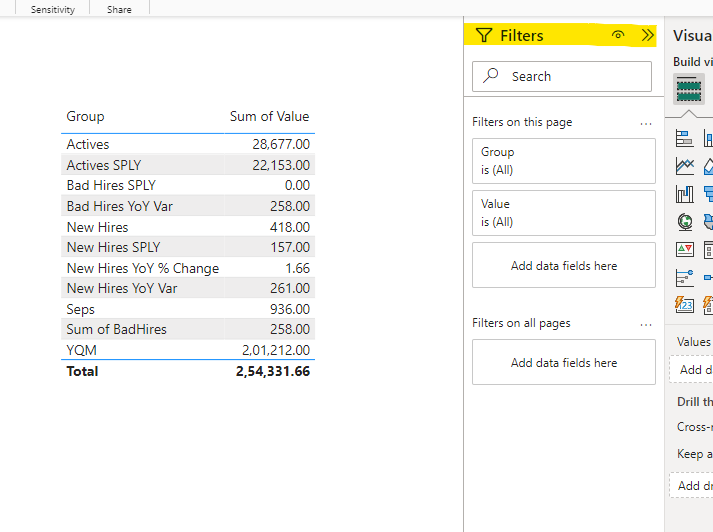 Freezing selective visuals within report page - Microsoft Fabric Community