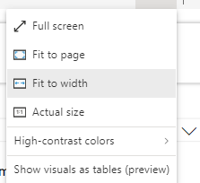 Fixed zoom length reports in PowerBi Service - Microsoft Fabric Community