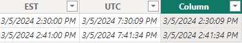 Solved: How to change UST to EST in Direct Query - Microsoft Fabric ...