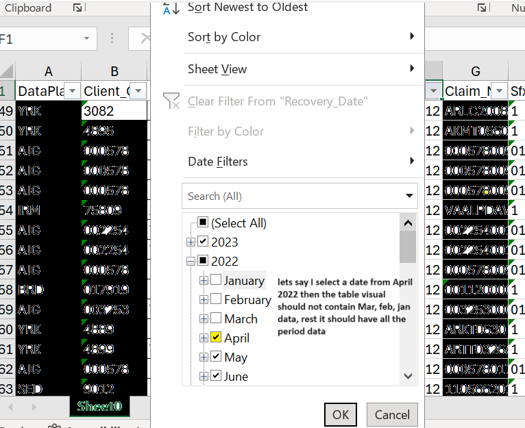Solved: A table visual should skip few records based on da ...