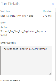 Export to file for paginated reports - Not Working - Microsoft Fabric ...