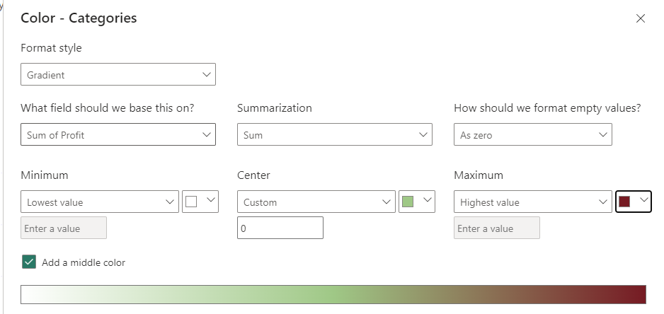 Using Color Scale for Conditional Formatting - Microsoft Fabric Community