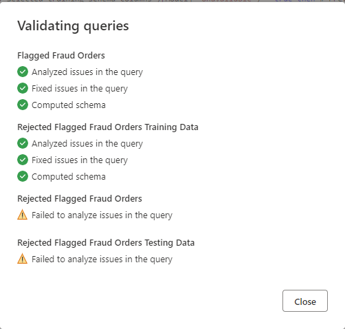 Troubleshooting Errors When Saving and Closing Mod... - Microsoft Fabric Community