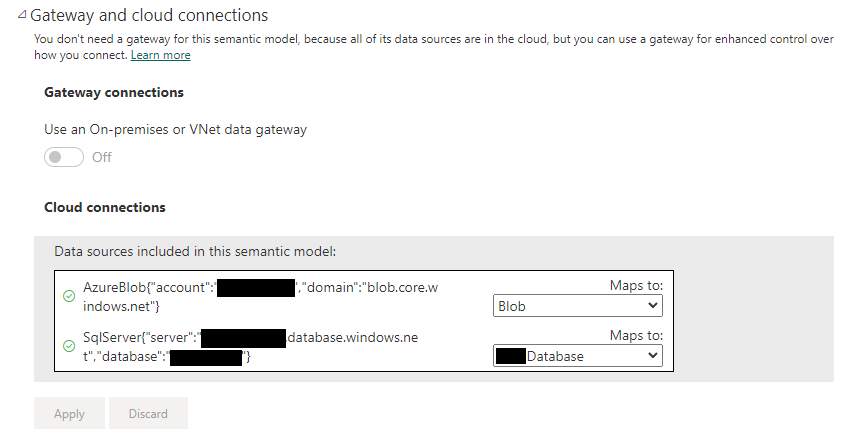 Connecting Semantic Model To Cloud Data Source Via Microsoft