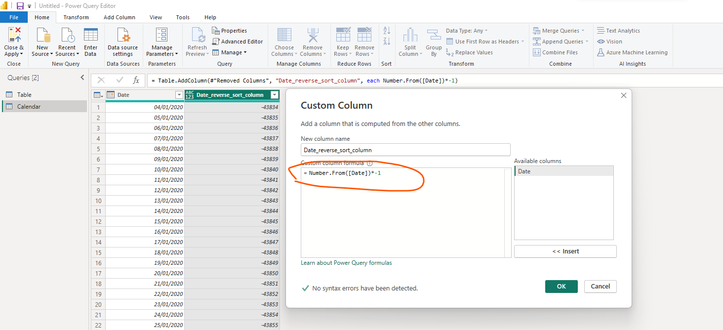 Solved: Sorting matrix table - Microsoft Fabric Community