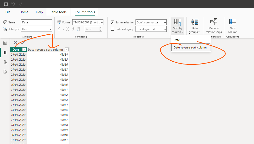 Solved: Sorting matrix table - Microsoft Fabric Community