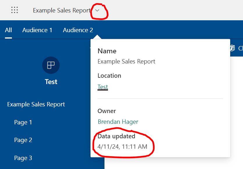 Data Last Refreshed Card synced with PowerBI Servi... - Microsoft ...
