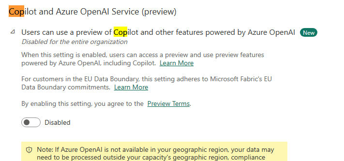 Solved: Can we turn off the Co-Pilot Button in Power BI? - Microsoft ...
