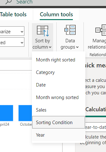 Solved: Sort dates in month order for bar chart visual - Microsoft ...