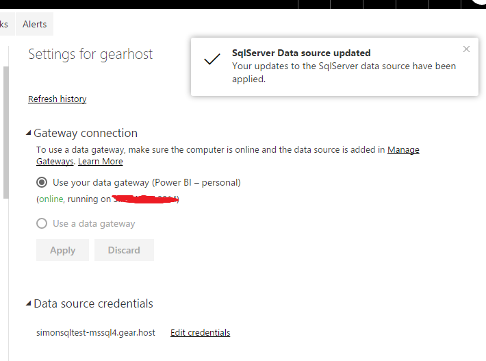 Cannot connect to gearhost.com database - Microsoft Fabric Community