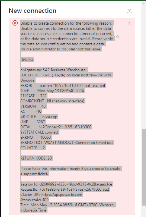 how to connect power bi, SAP business warehouse a... - Microsoft Fabric ...