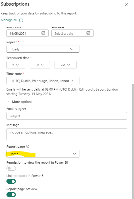 Hidden report pages don't appear in subscription - Microsoft Fabric ...
