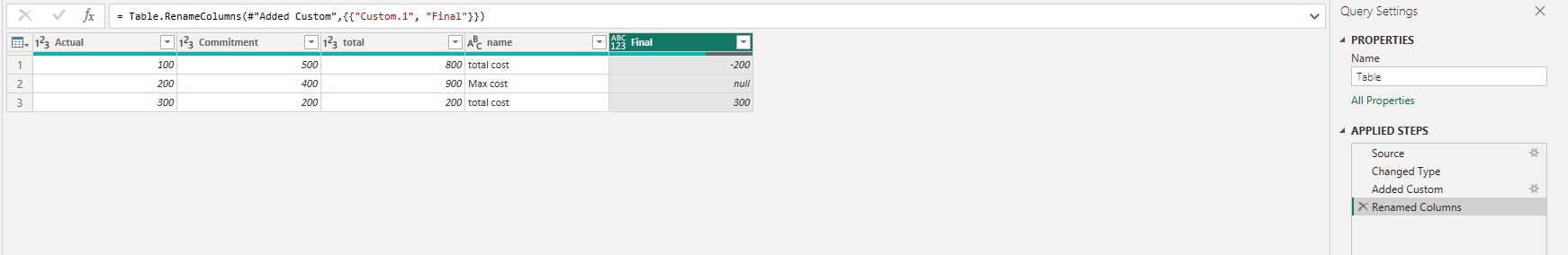 Solved: How to use custom column in power query using a me ...