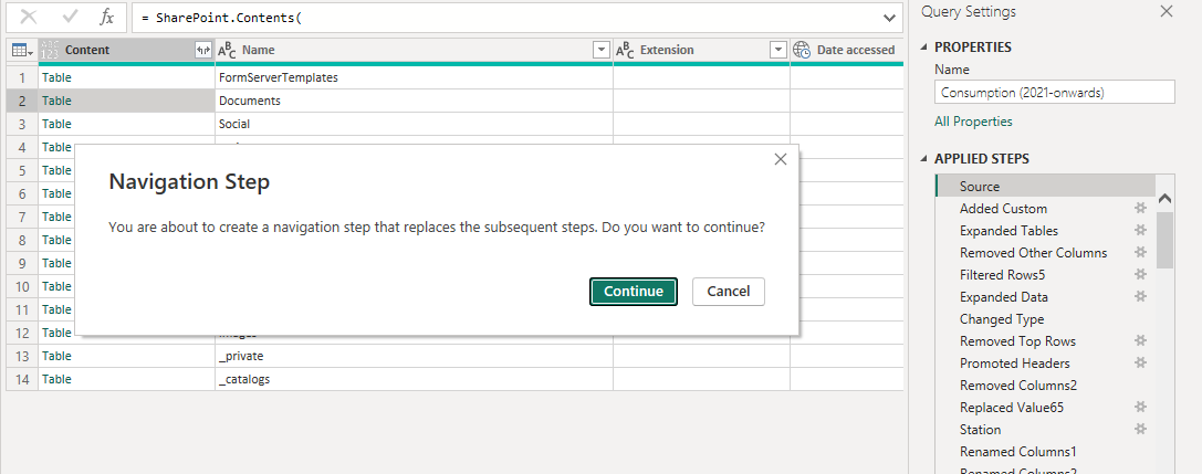 Power Query steps gone - Microsoft Fabric Community
