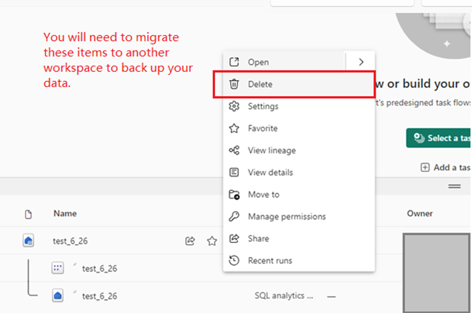 How to delete fabric items with an SQL Analytics e... - Microsoft ...