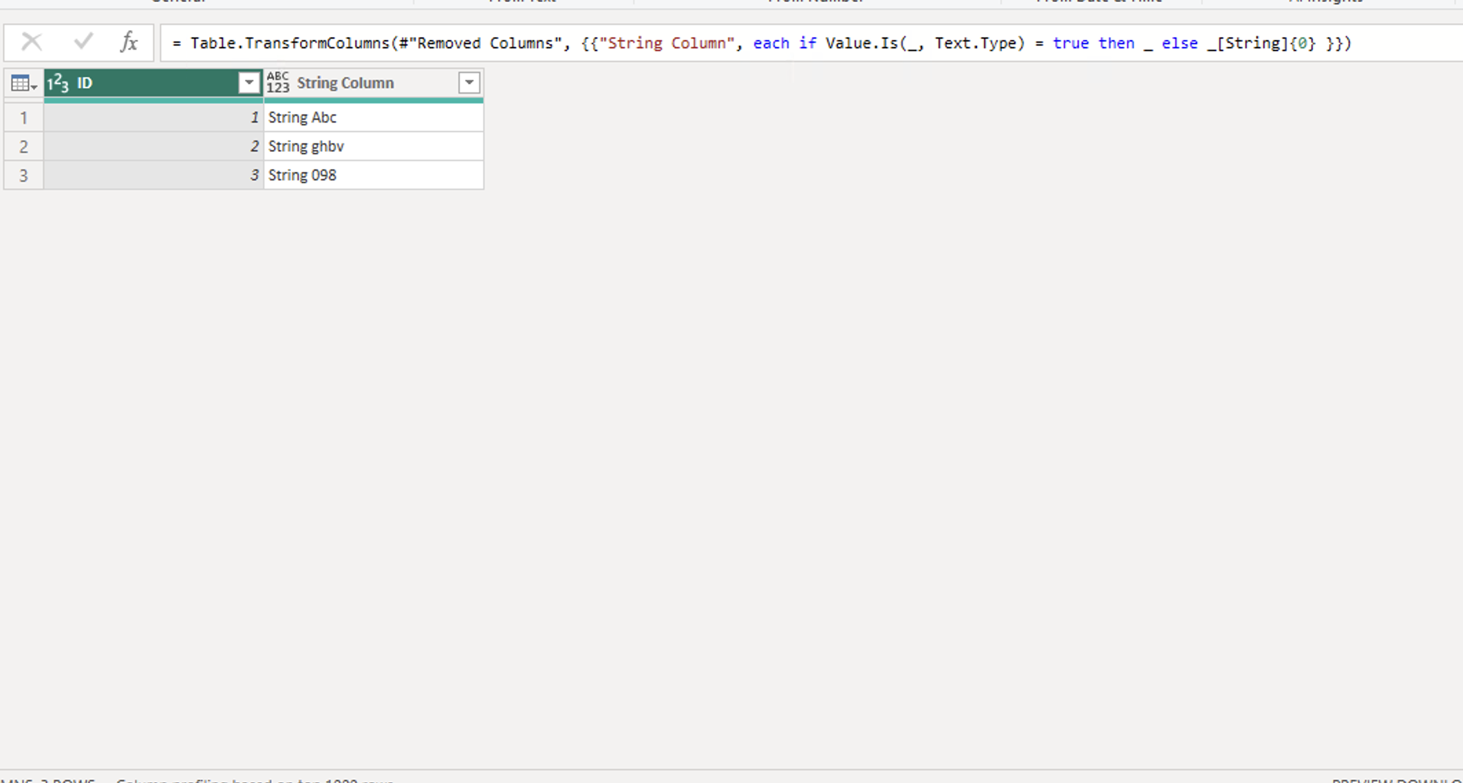 Expanding a table entry into a column of type stri... - Microsoft ...