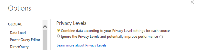 PBIT Template Privacy Settings - Microsoft Fabric Community