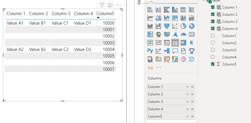 Solved: How to Display Rows Without Aggregation in Table V ...