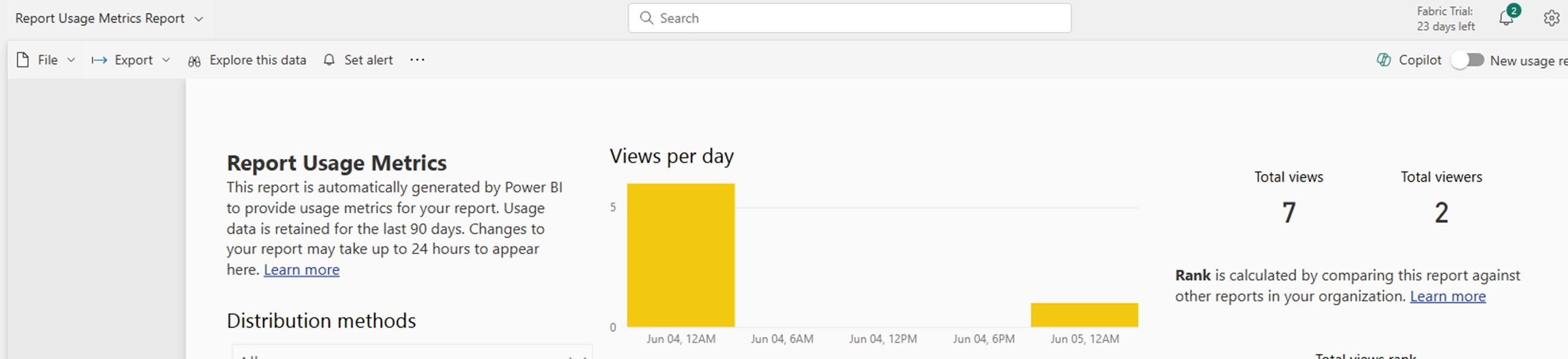 Solved: Usage Metrics "This usage report will be retired i ...
