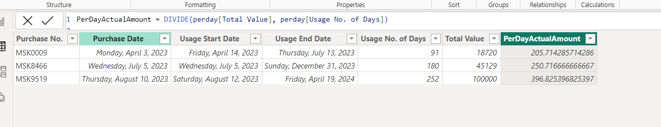 Dax formula to segregate months total - Microsoft Fabric Community