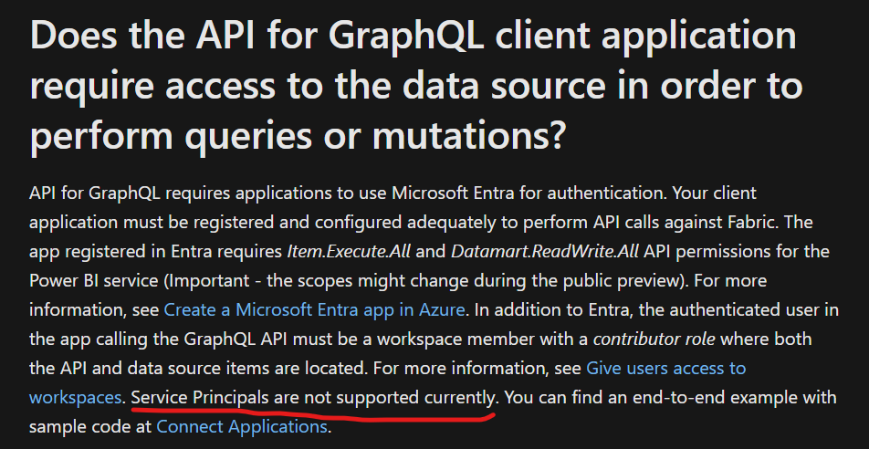 Solved: Fabric GraphQL API with Microsoft App Registration ...