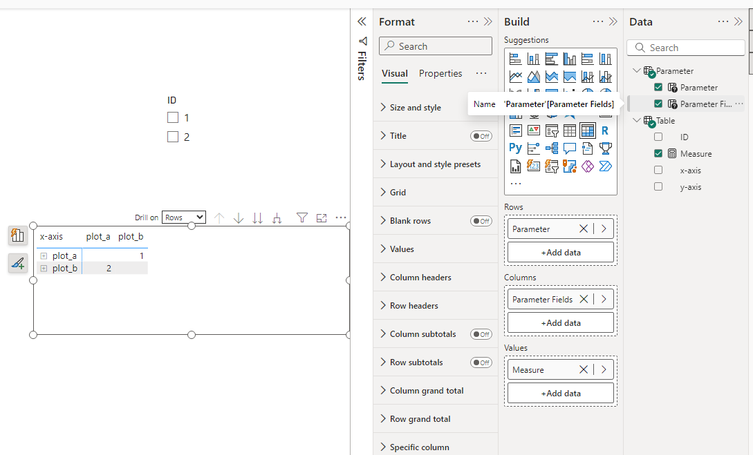 Dynamically switch row and column in matrix - Microsoft Fabric Community