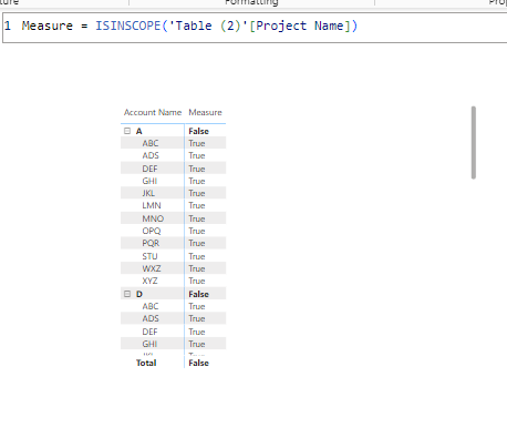 ISINSCOPE Function Not Working - Microsoft Fabric Community