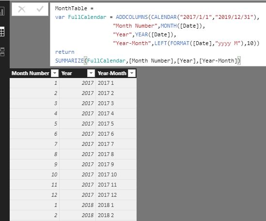 Linking calendar table and my own table by Month a... - Microsoft ...