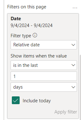 Solved: How to set Today's Date By default in Page Filter ...