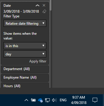 Relative Date Filtering is offset even in Power BI... - Page 2 ...